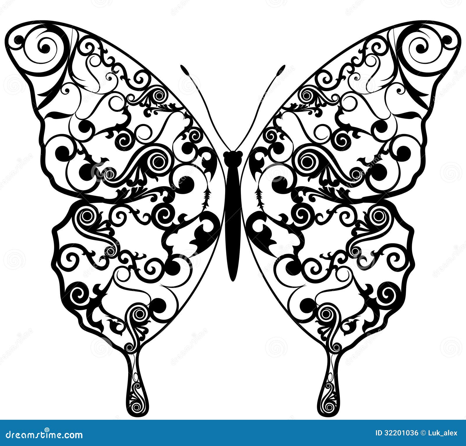 Exotic Butterfly Abstract Patterns. Stock Vector - Illustration of ...