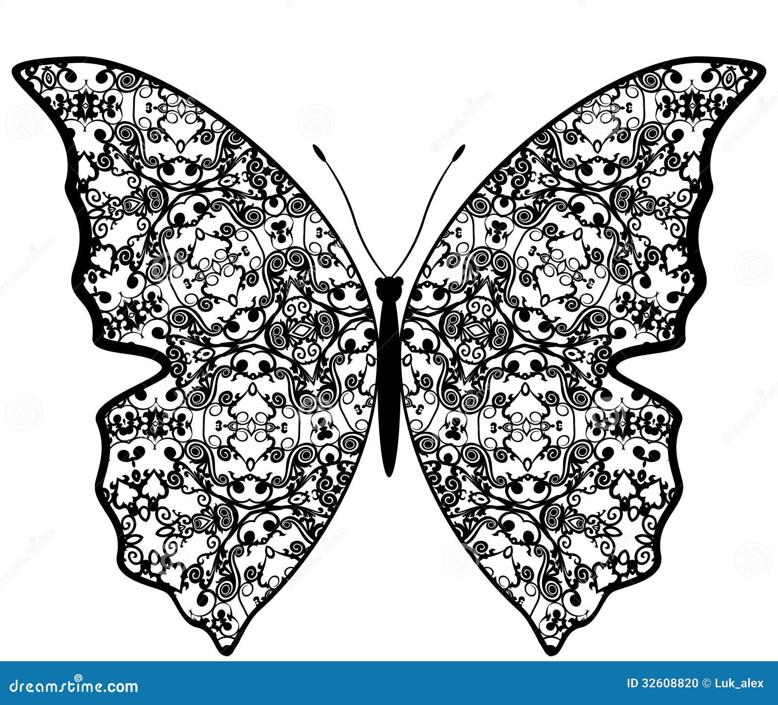 Exotic Butterfly Abstract Patterns. Stock Vector - Illustration of ...