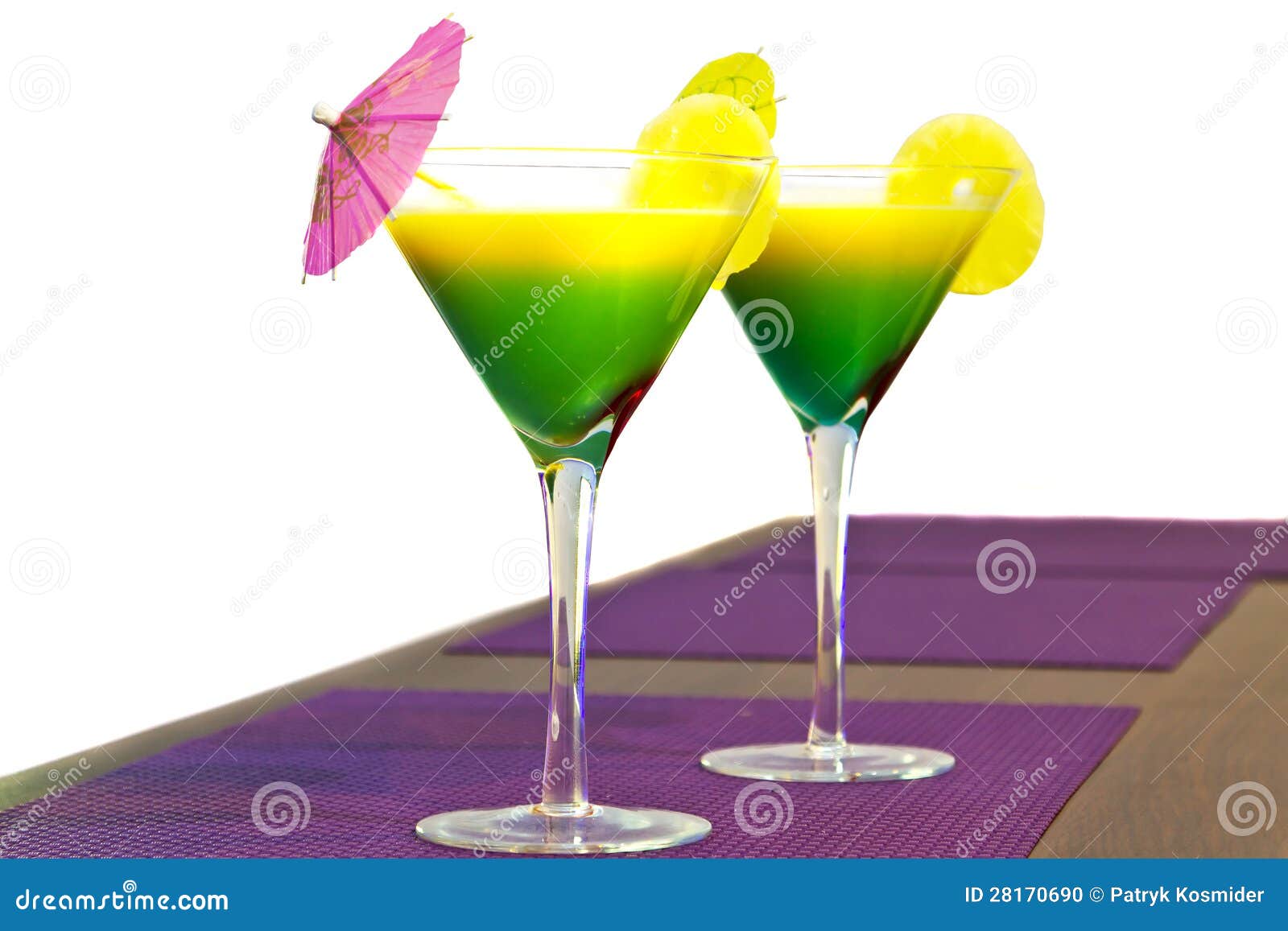 Exotic cocktails stock photo. Image of green, bright - 28170690