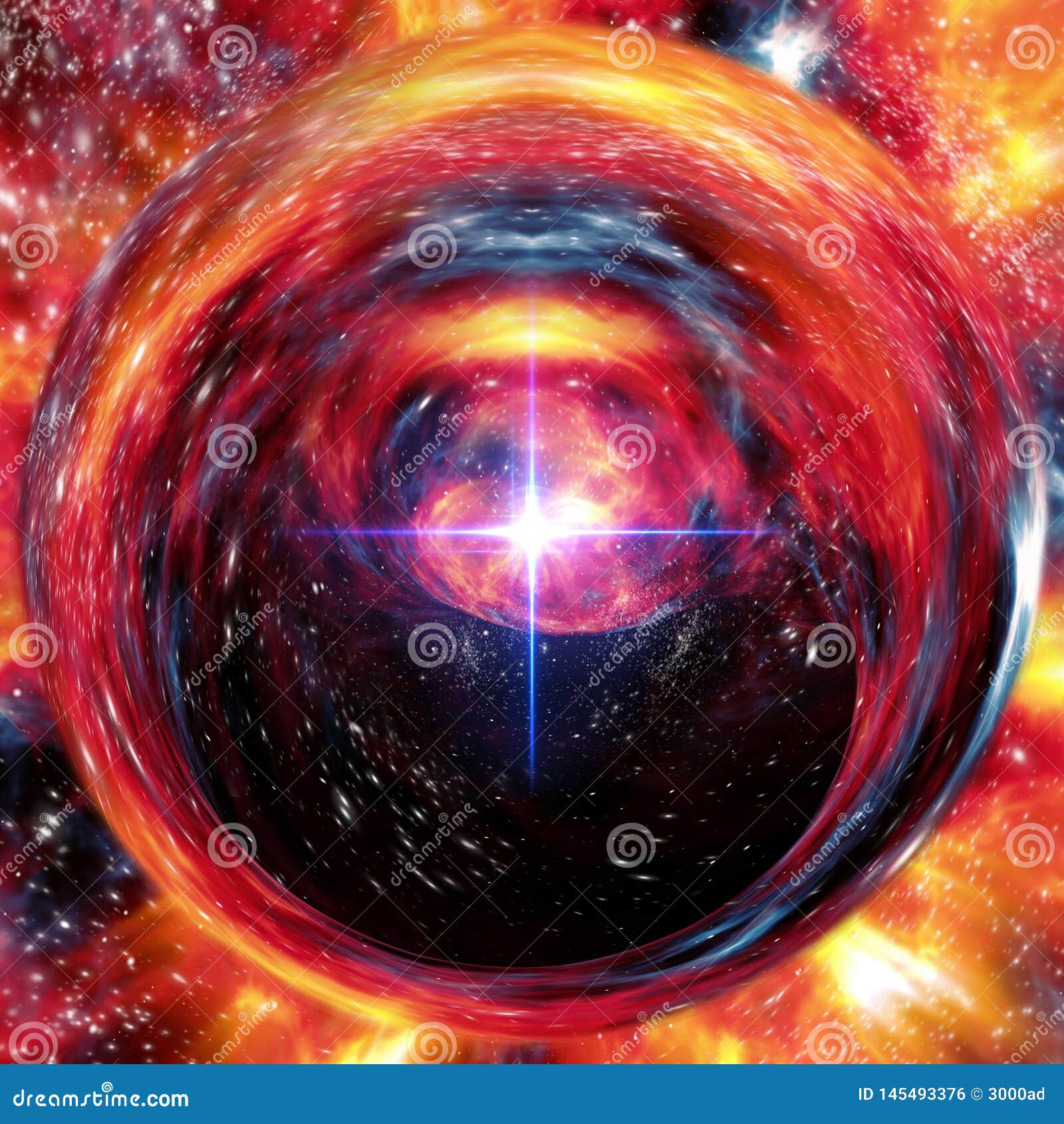 Exotic Deep Space Formation Abstract Stock Illustration - Illustration ...