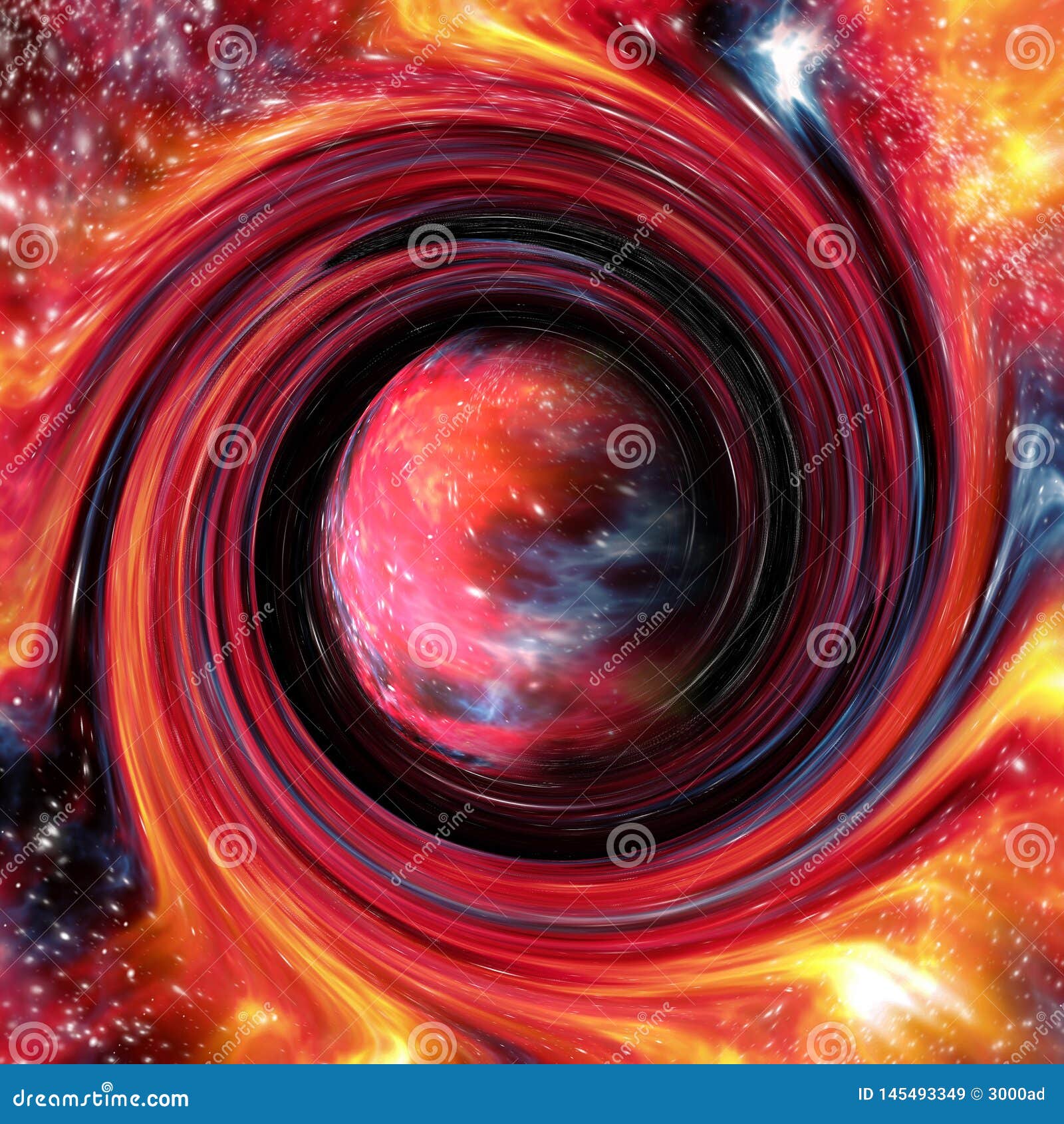 Exotic Deep Space Formation Abstract Stock Illustration - Illustration ...