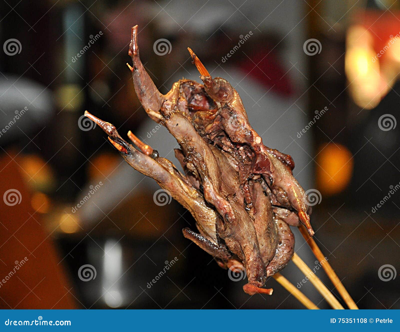 Exotic food - frog stock photo. Image of detail, wood - 75351108