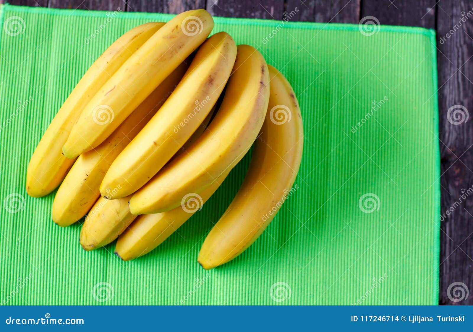 Exotic Fresh Bananas on Wooden Background Stock Photo - Image of banana ...