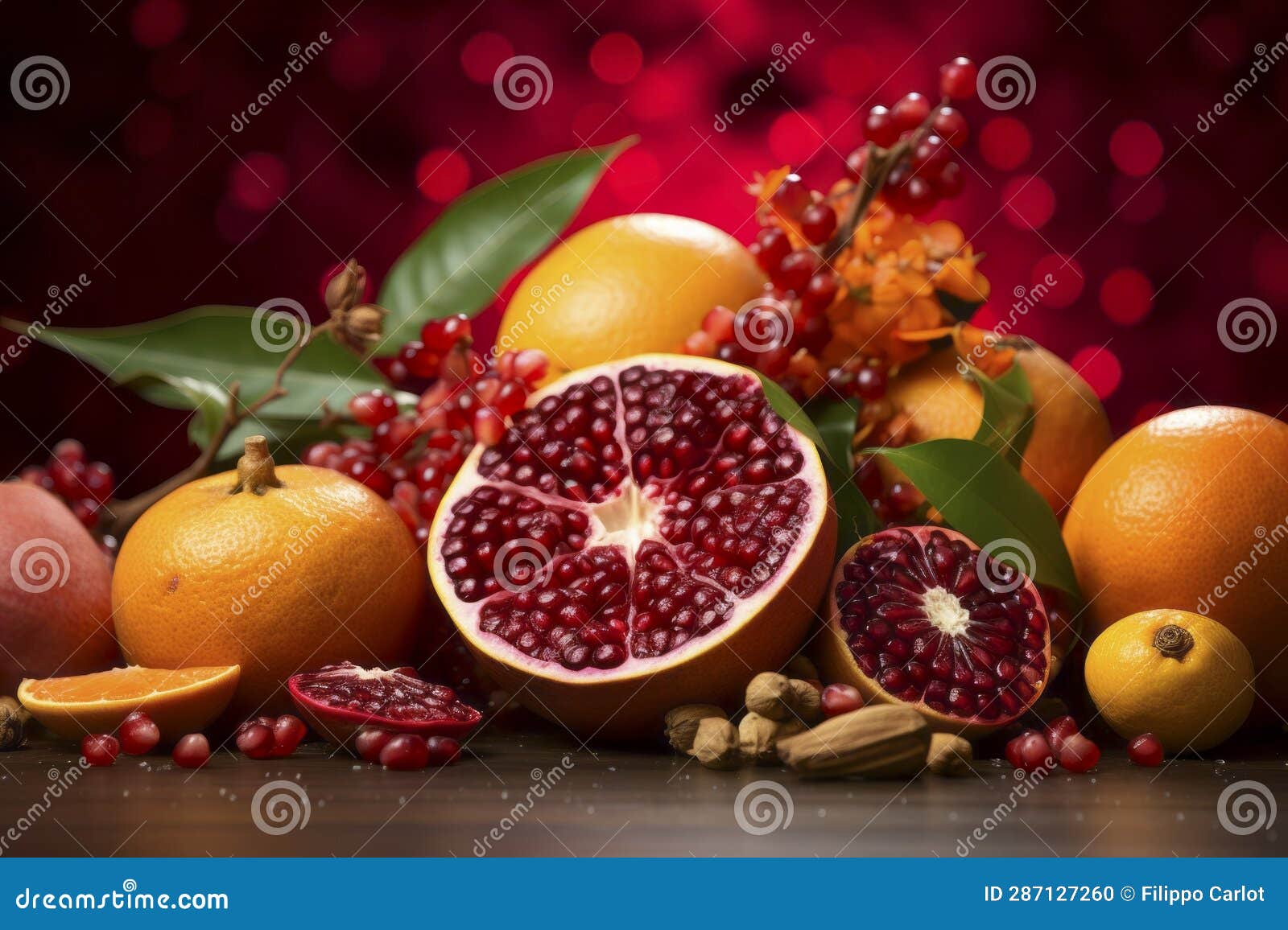Exotic Fruit Medley Display Stock Illustration - Illustration of ...