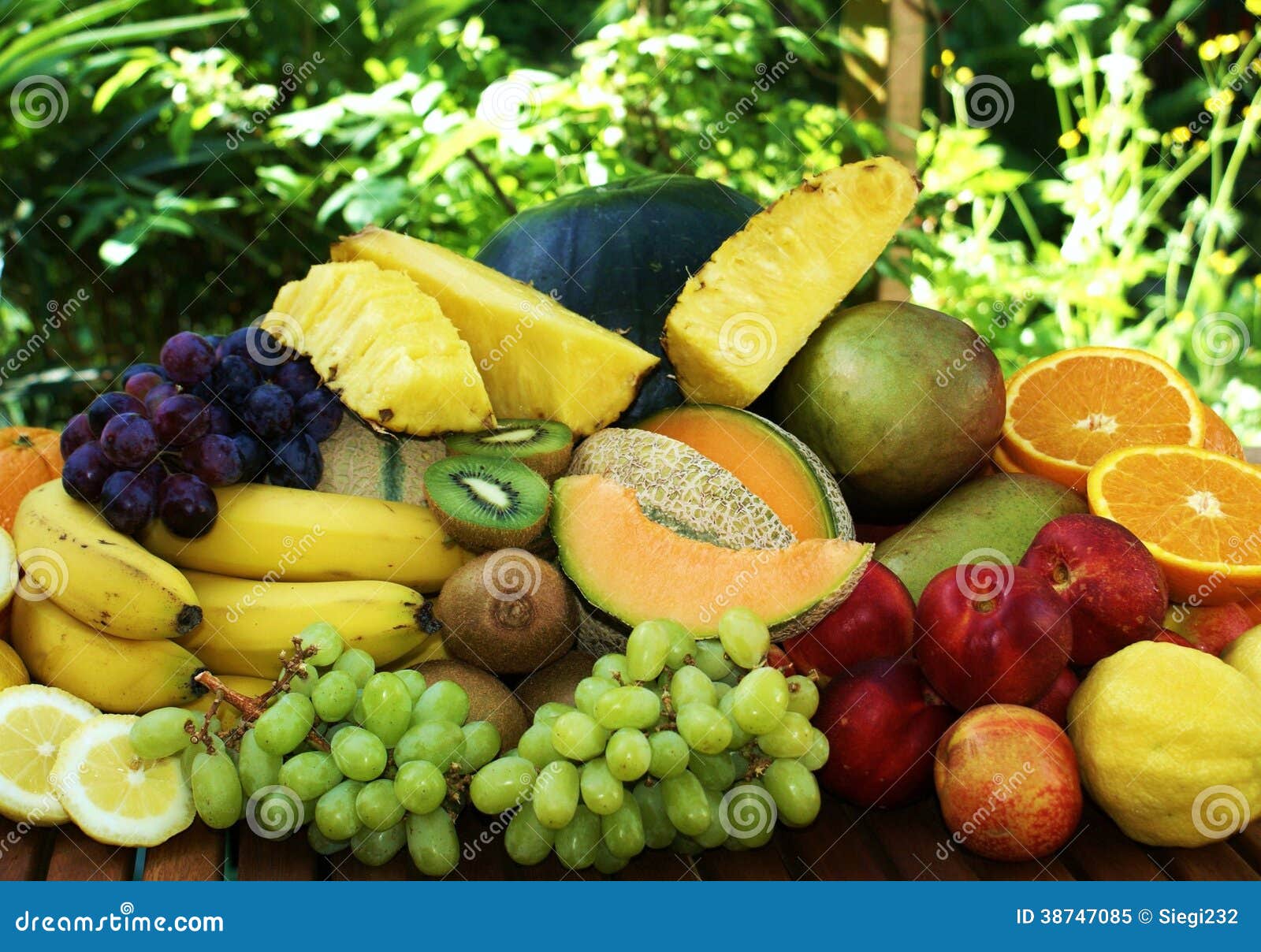 Exotic Fruit Mix stock image. Image of cantaloupe, kiwi - 38747085