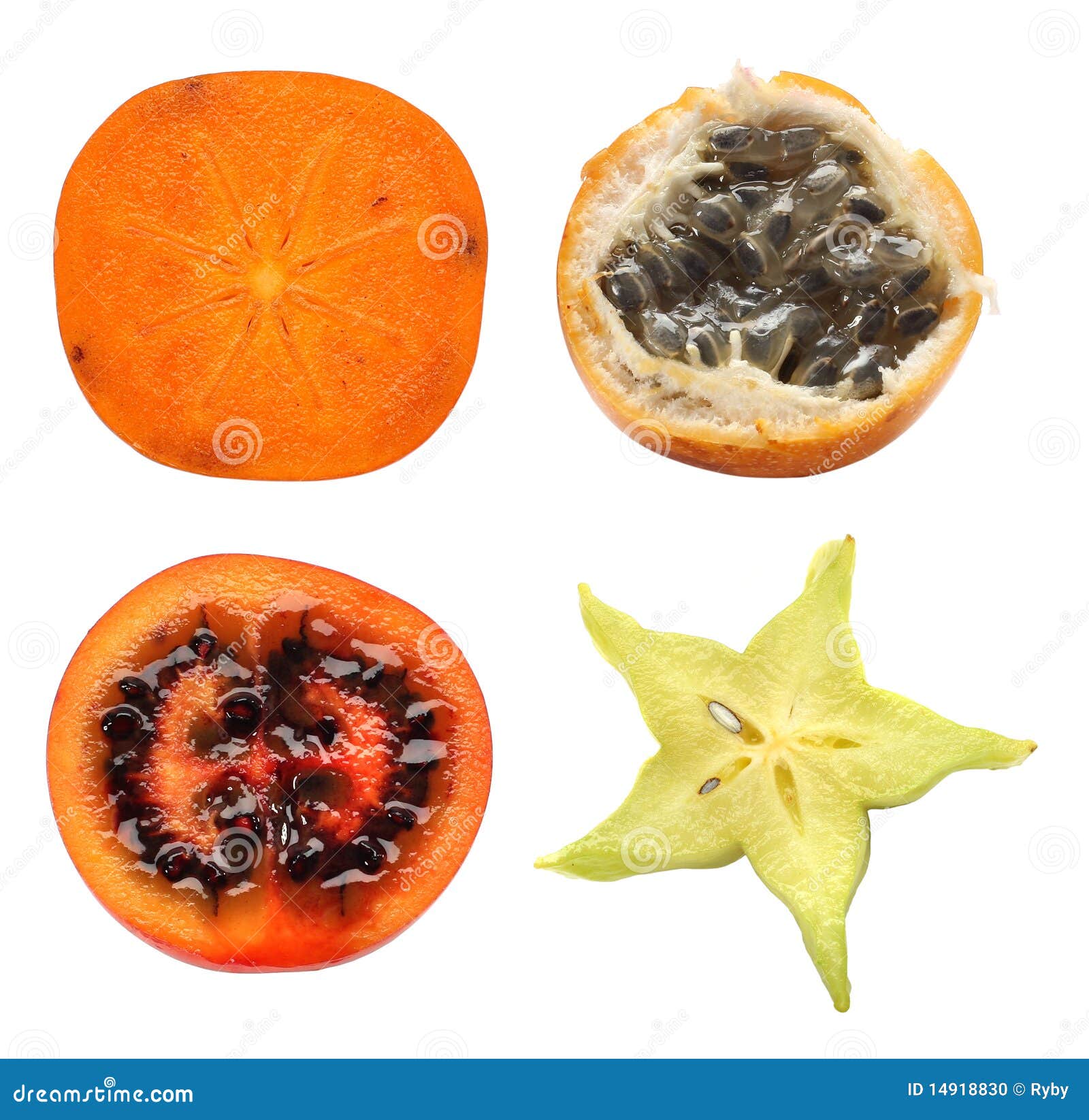 Exotic fruits collection stock photo. Image of fruit - 14918830