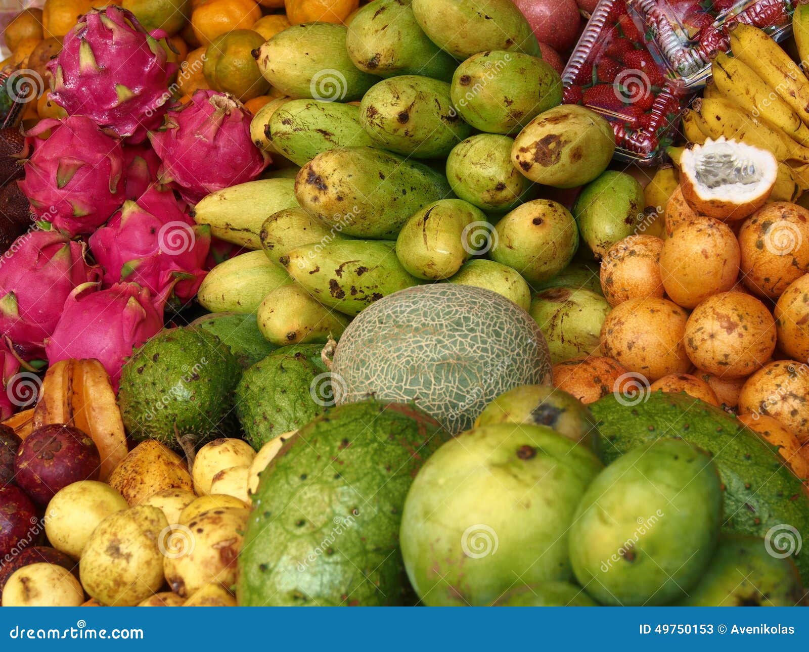 Exotic fruits stock image. Image of exotic, pear, asian - 49750153