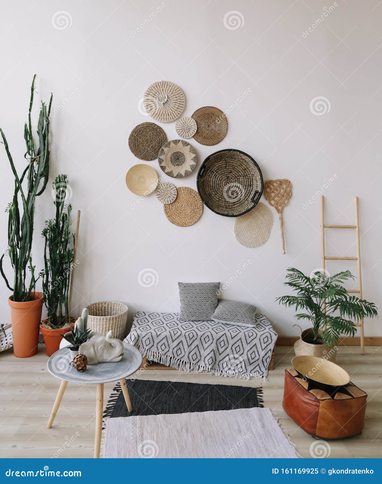 Exotic Interior. Interior Design Elements. Flat Lay, Top View Stock ...