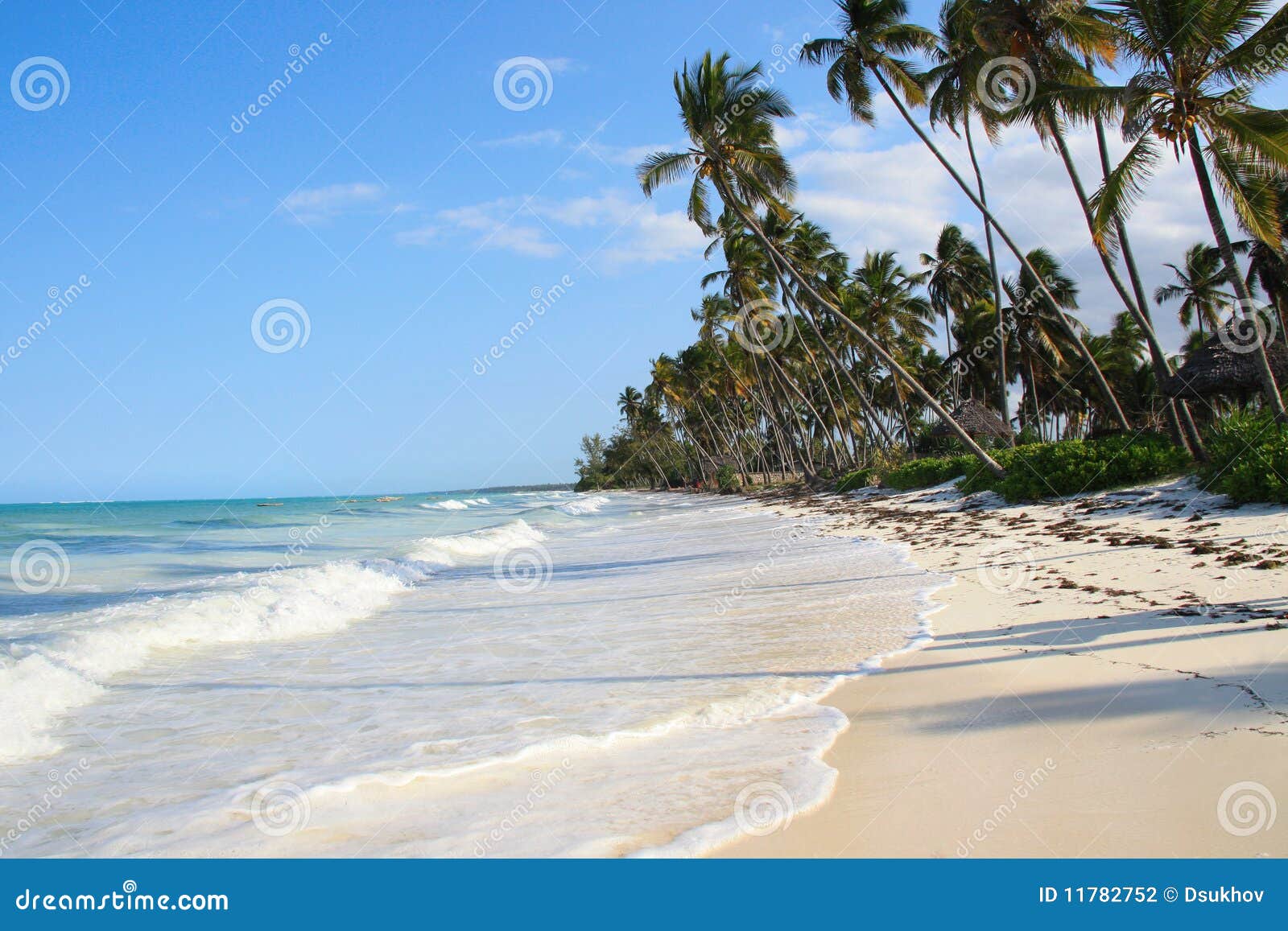 Exotic Island Beach - Hi Tide Stock Photo - Image of blue, relax: 11782752