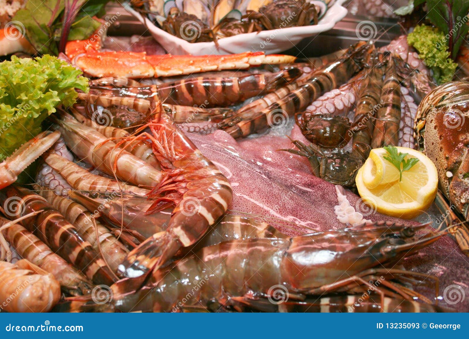 Exotic marine food stock image. Image of nutrition, crab - 13235093