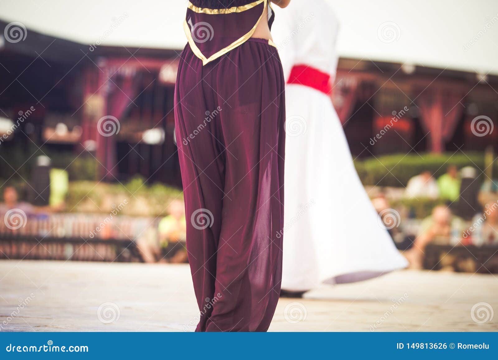 Exotic Oriental Dance Soft Movement Stock Photo - Image of female ...