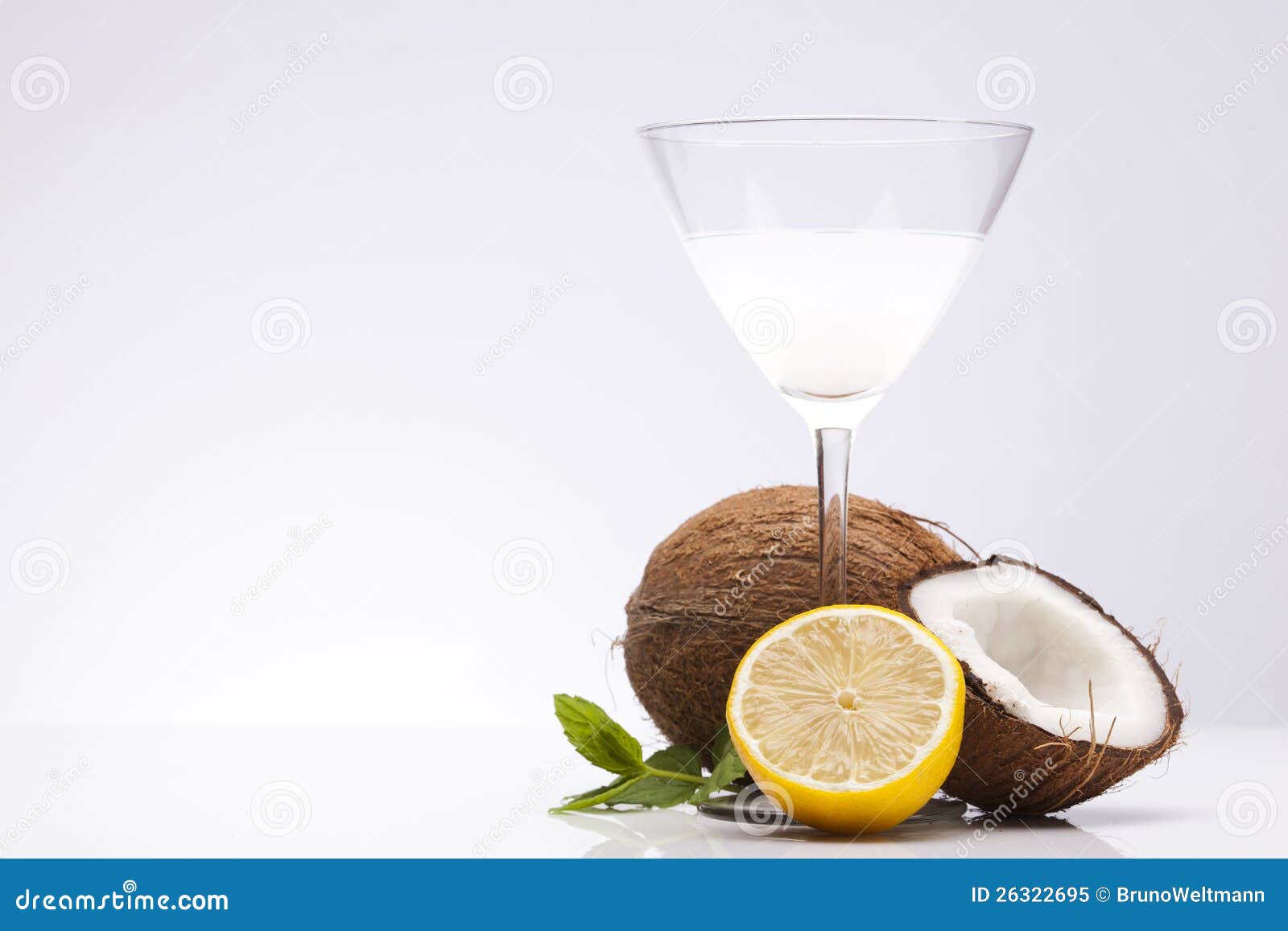 Exotic Pina Colada Drink with Coconut and Lemon Stock Image - Image of ...