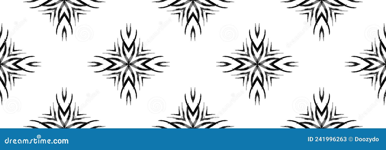 Exotic Seamless Pattern. Black and Stock Illustration - Illustration of ...