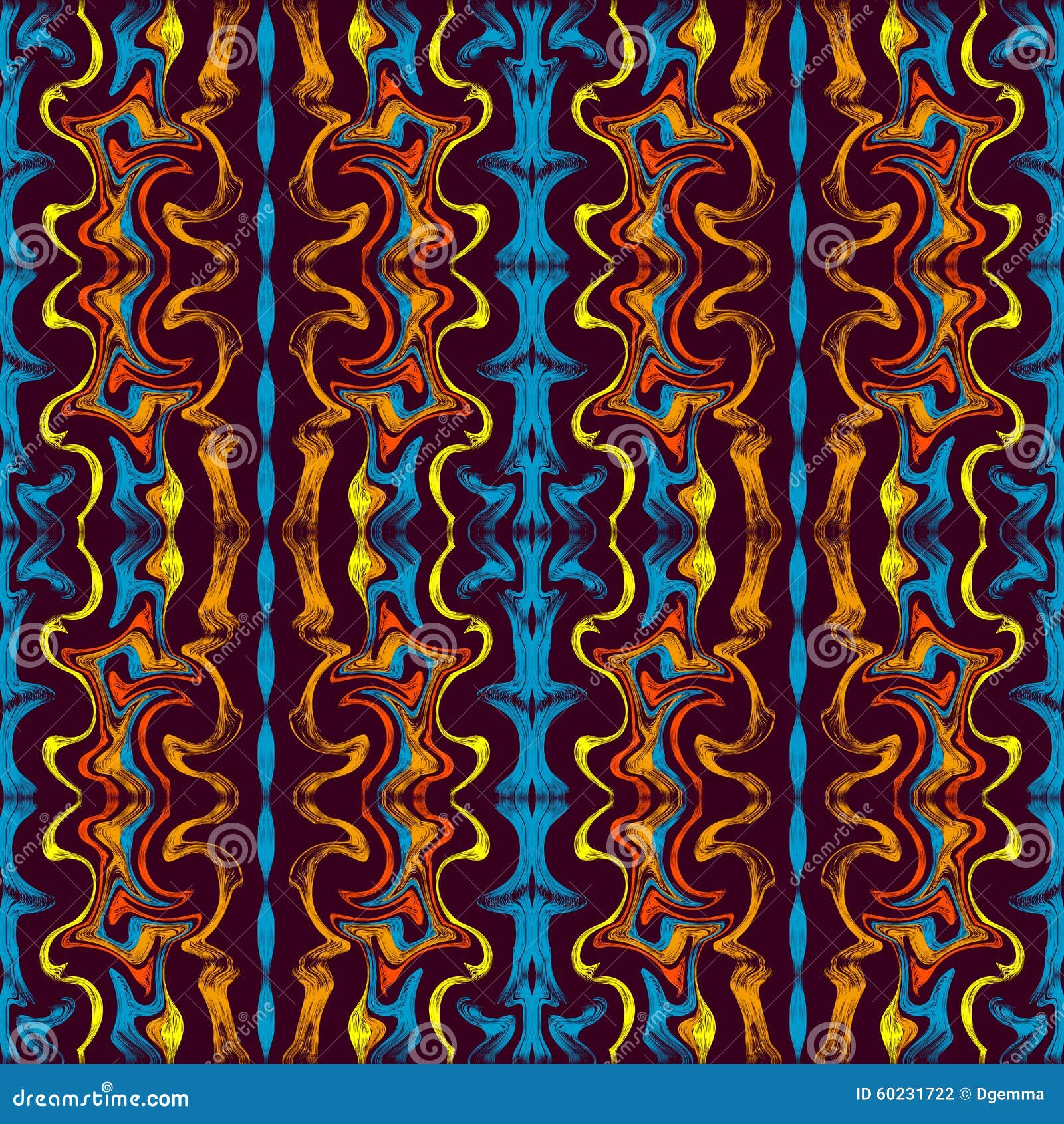 Exotic Seamless Pattern in Folk Style Stock Vector - Illustration of ...
