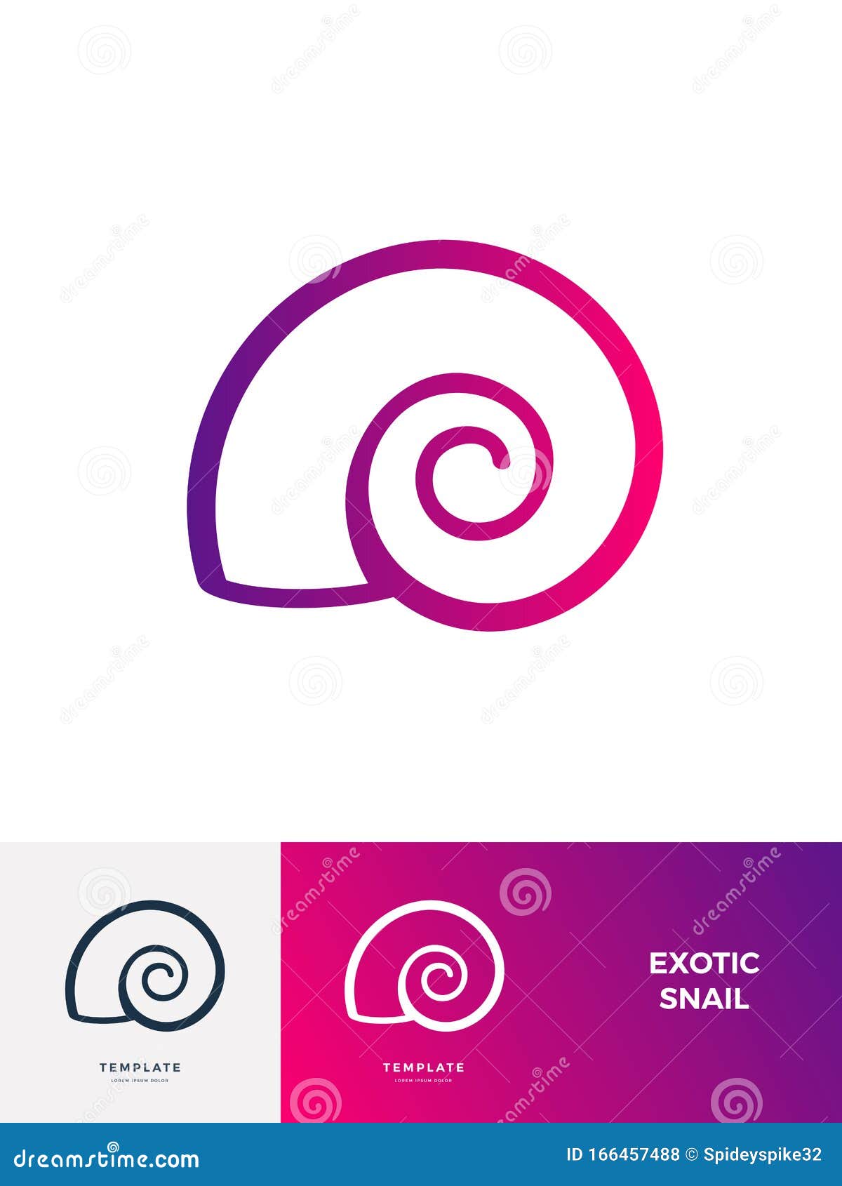 Exotic Snail House Sign. Isolated Vector Illustration Stock ...