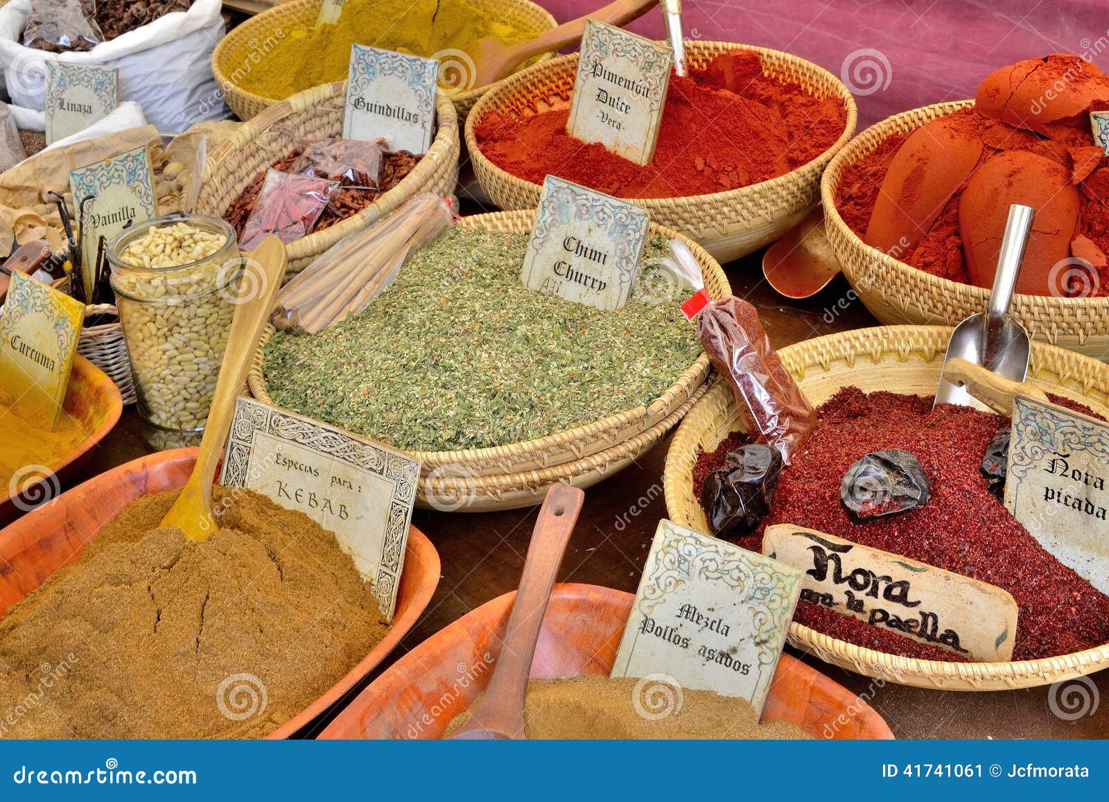 Exotic spices stock image. Image of bazaar, organic, ingredient - 41741061