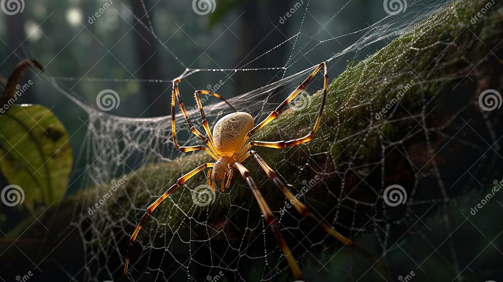 Exotic Spider Closeup in Mesmerizing Colors and Patterns. Intricate ...