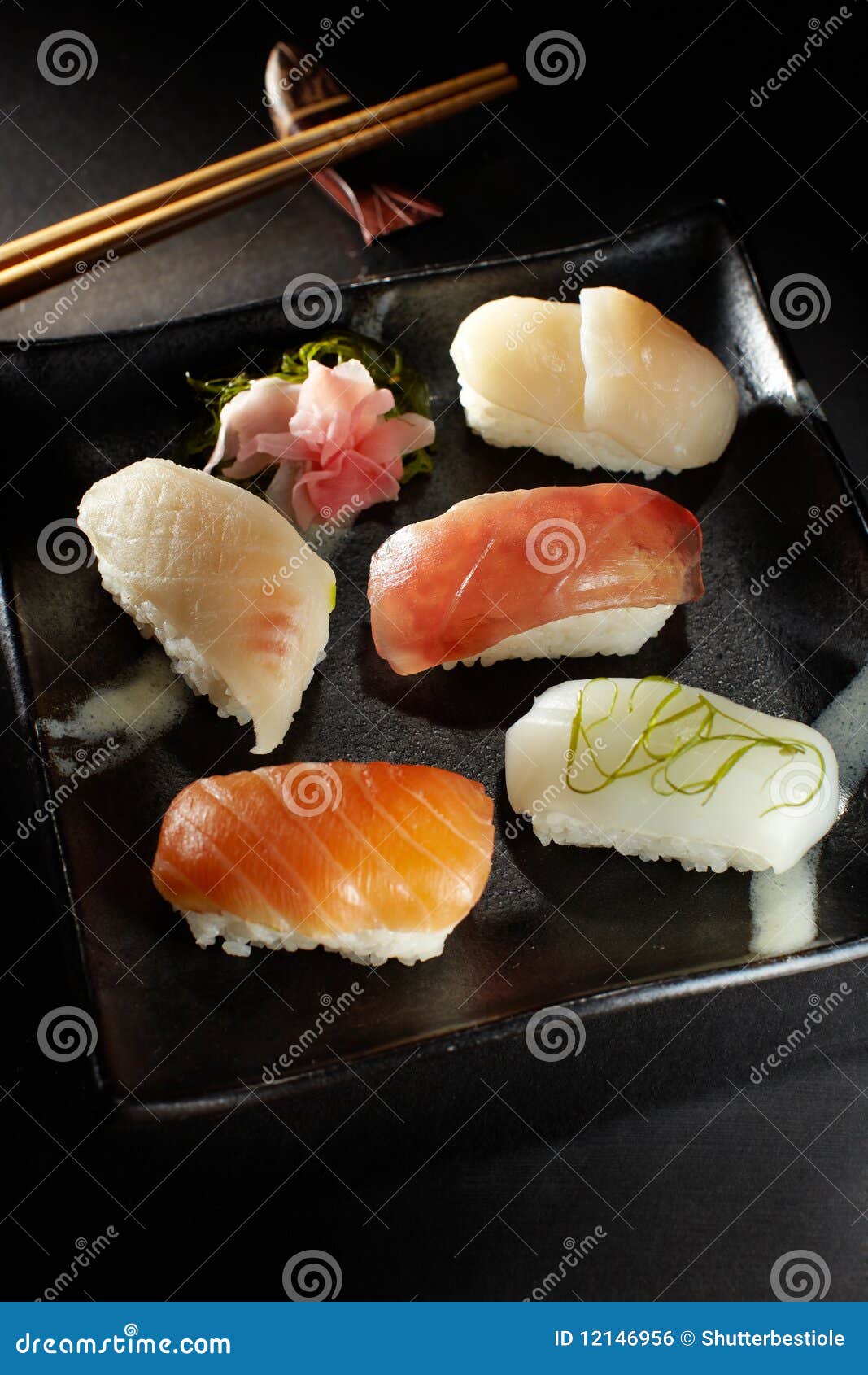 Exotic Sushi Combination stock photo. Image of cuisine - 12146956