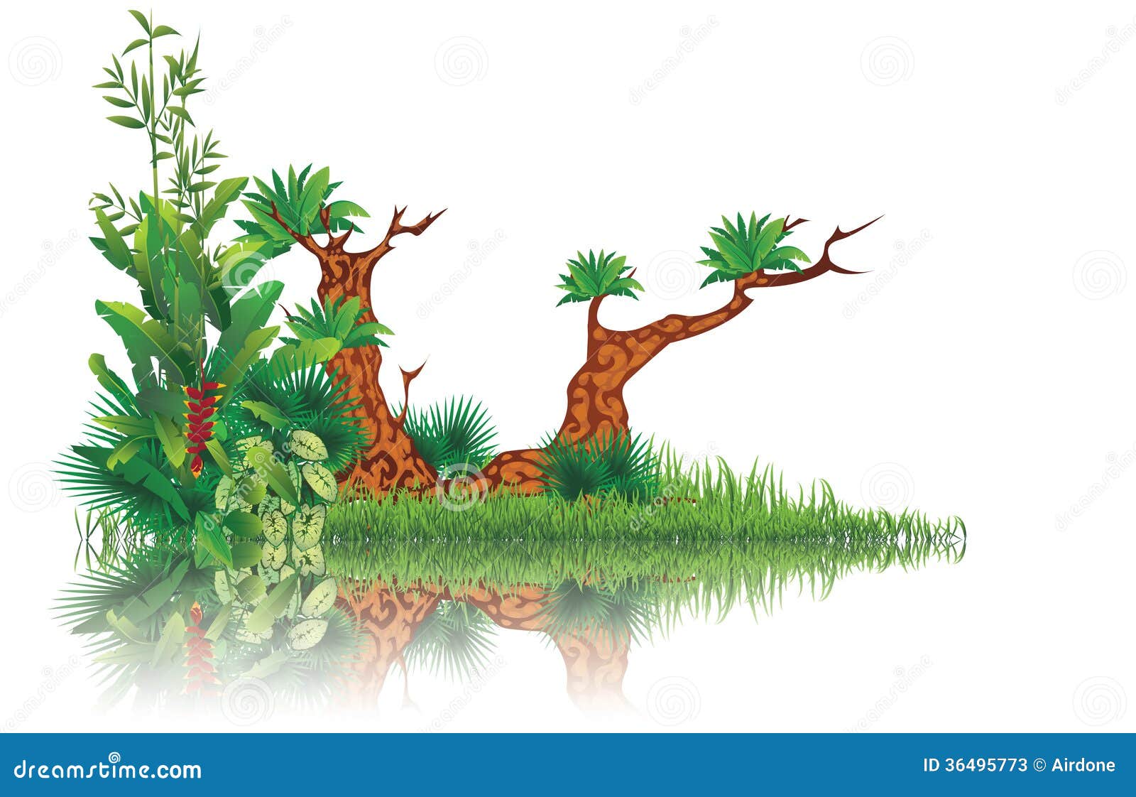 Exotic swamp stock illustration. Illustration of exotic - 36495773