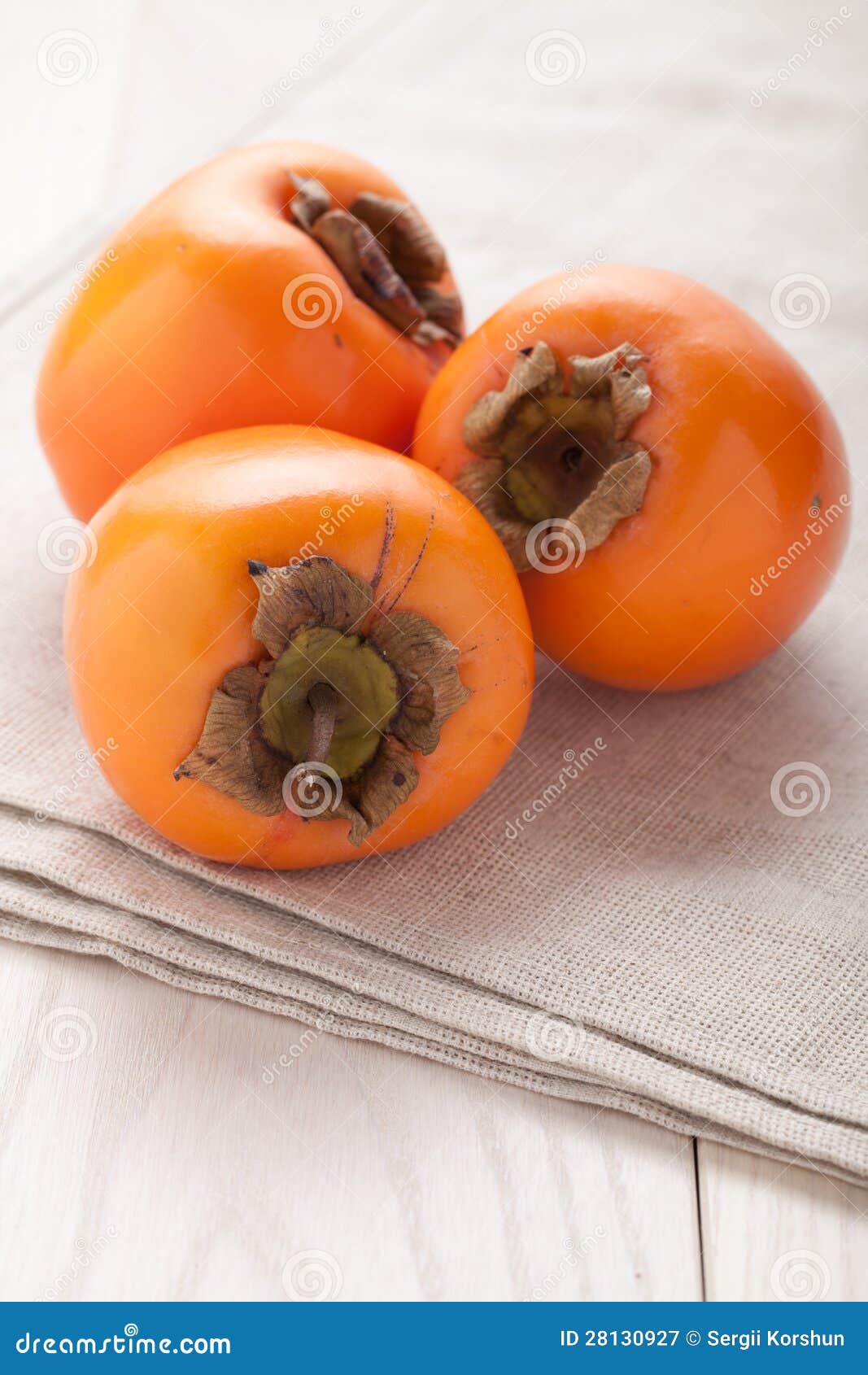 Exotic Tropic Orange Fruits Persimmon Stock Image - Image of tropical ...