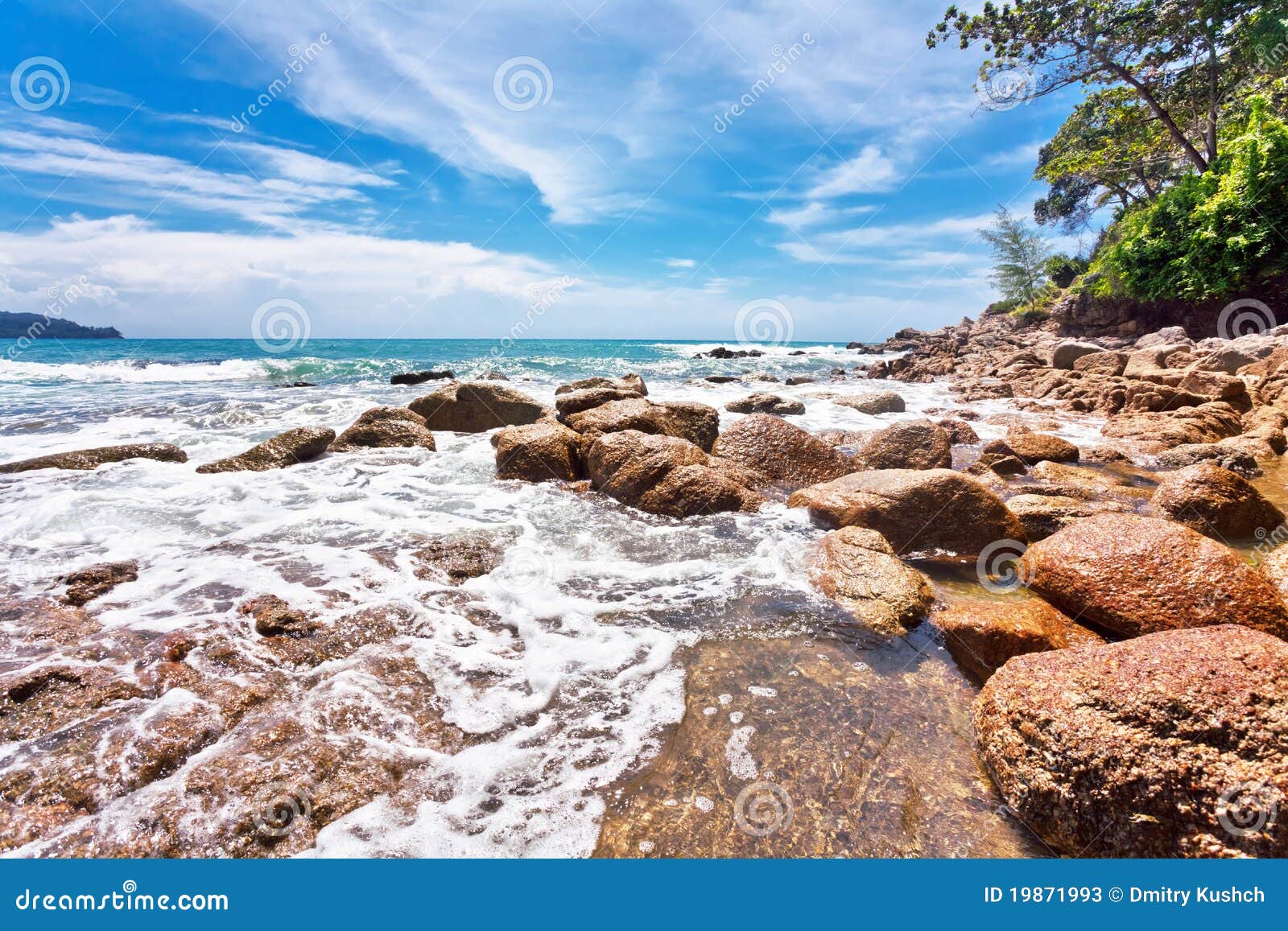 Exotic tropical beach. stock image. Image of holiday - 19871993