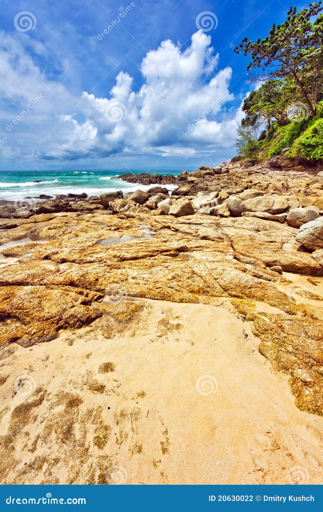 Exotic tropical beach. stock photo. Image of caribbean - 20630022