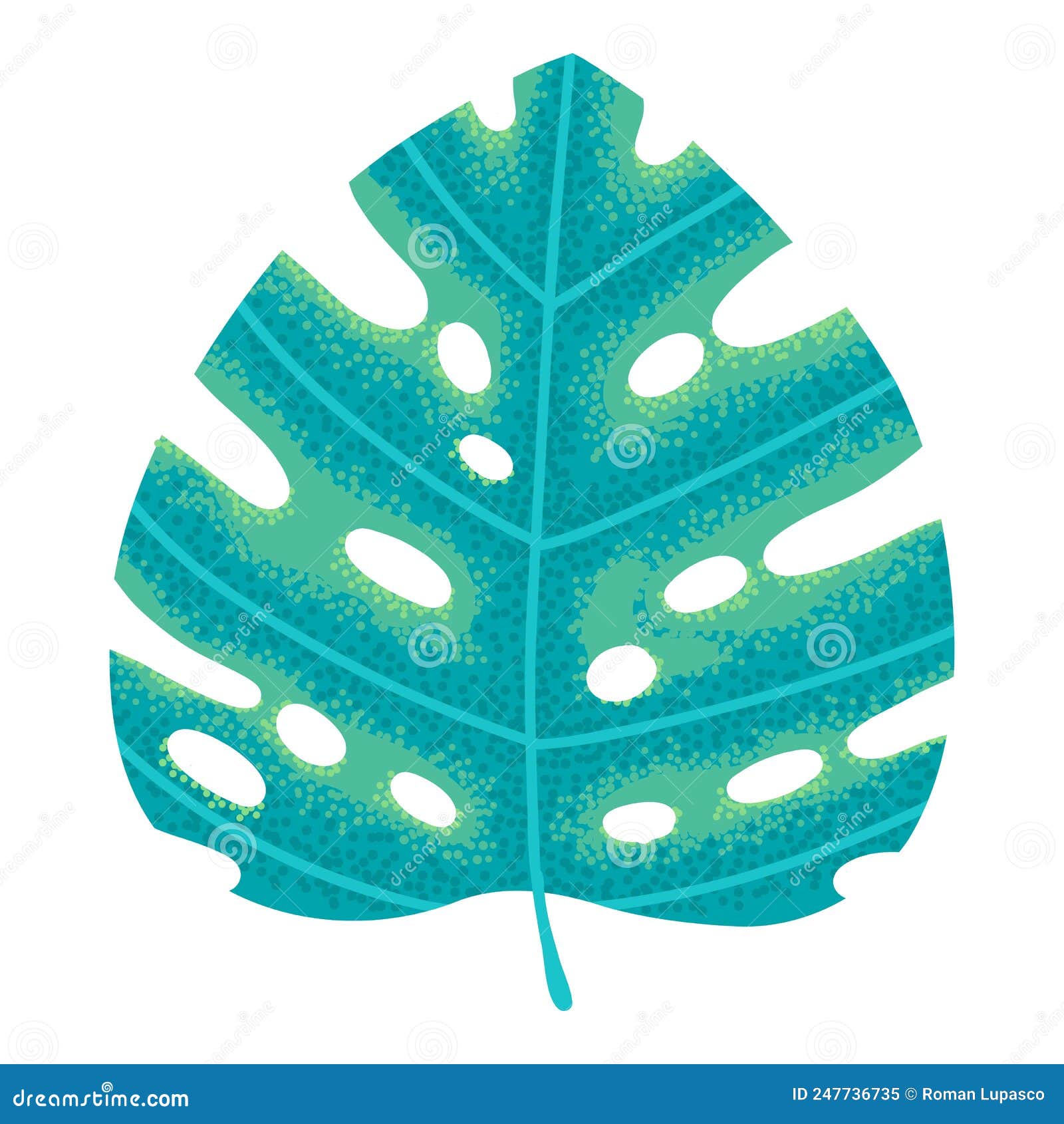 Exotic Tropical Leaf Icon Cartoon Vector. Summer Leaf Stock Vector ...
