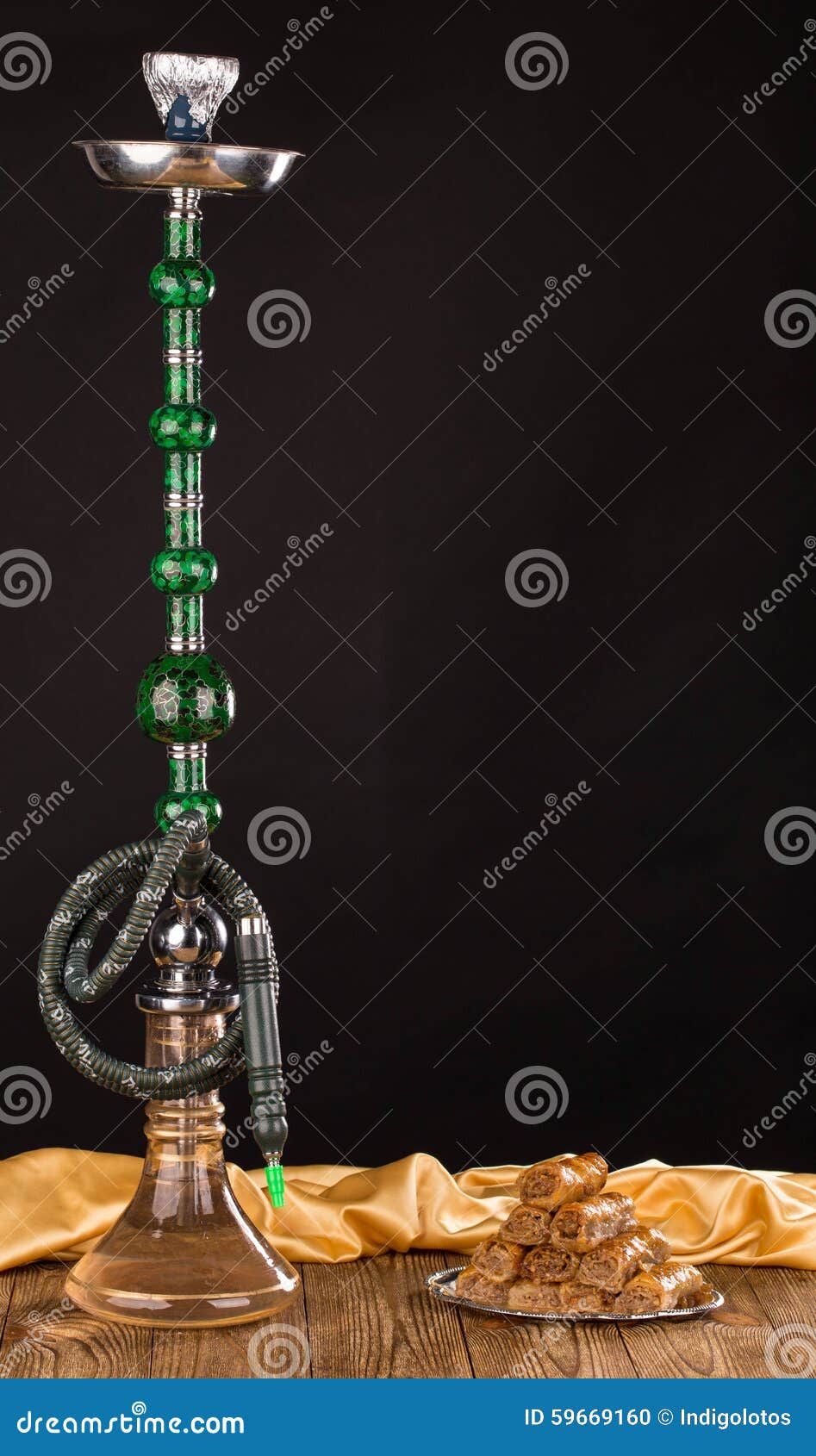 Turkish Hookah (shisha) Isolated On A White Background. Stock Photo ...