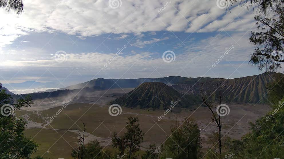 Exotic View of Bromo Mountain Stock Photo - Image of plateau, plain: 263571870
