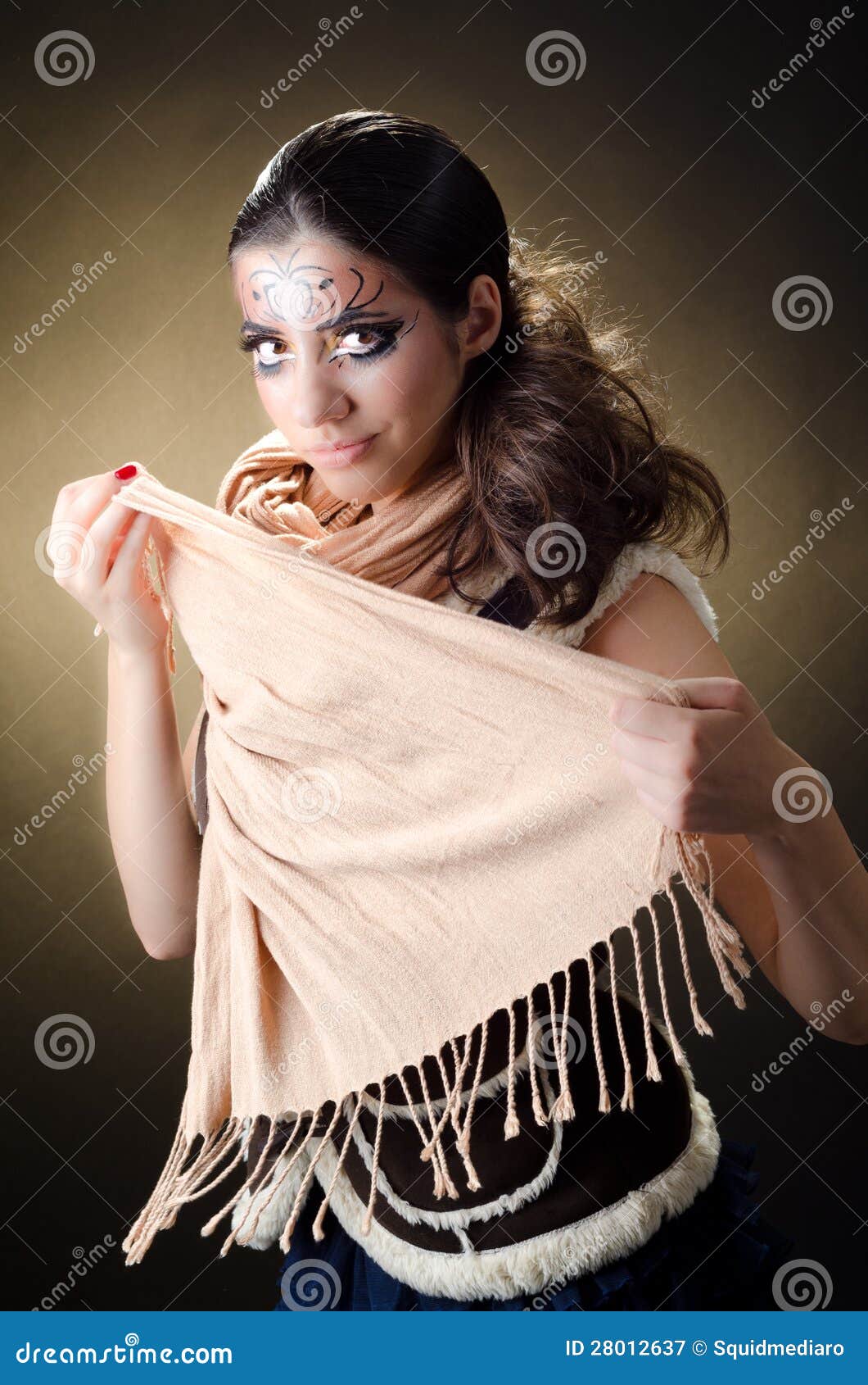 Exoticism stock image. Image of attractive, sweet, scarf - 28012637