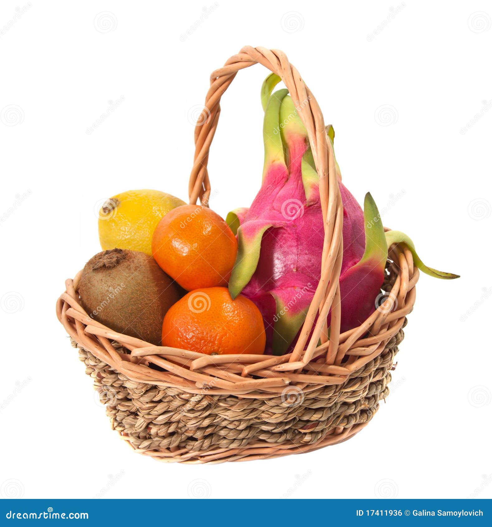 Exotisch fruit stock foto. Image of mand, geassorteerd - 17411936