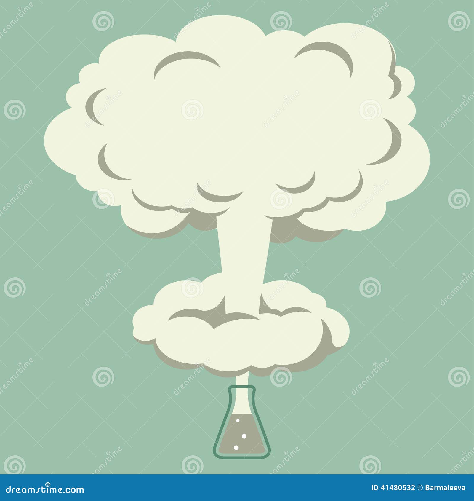 Expérience Chimique, Explosion Dans Le Flacon Photo stock - Image du ...