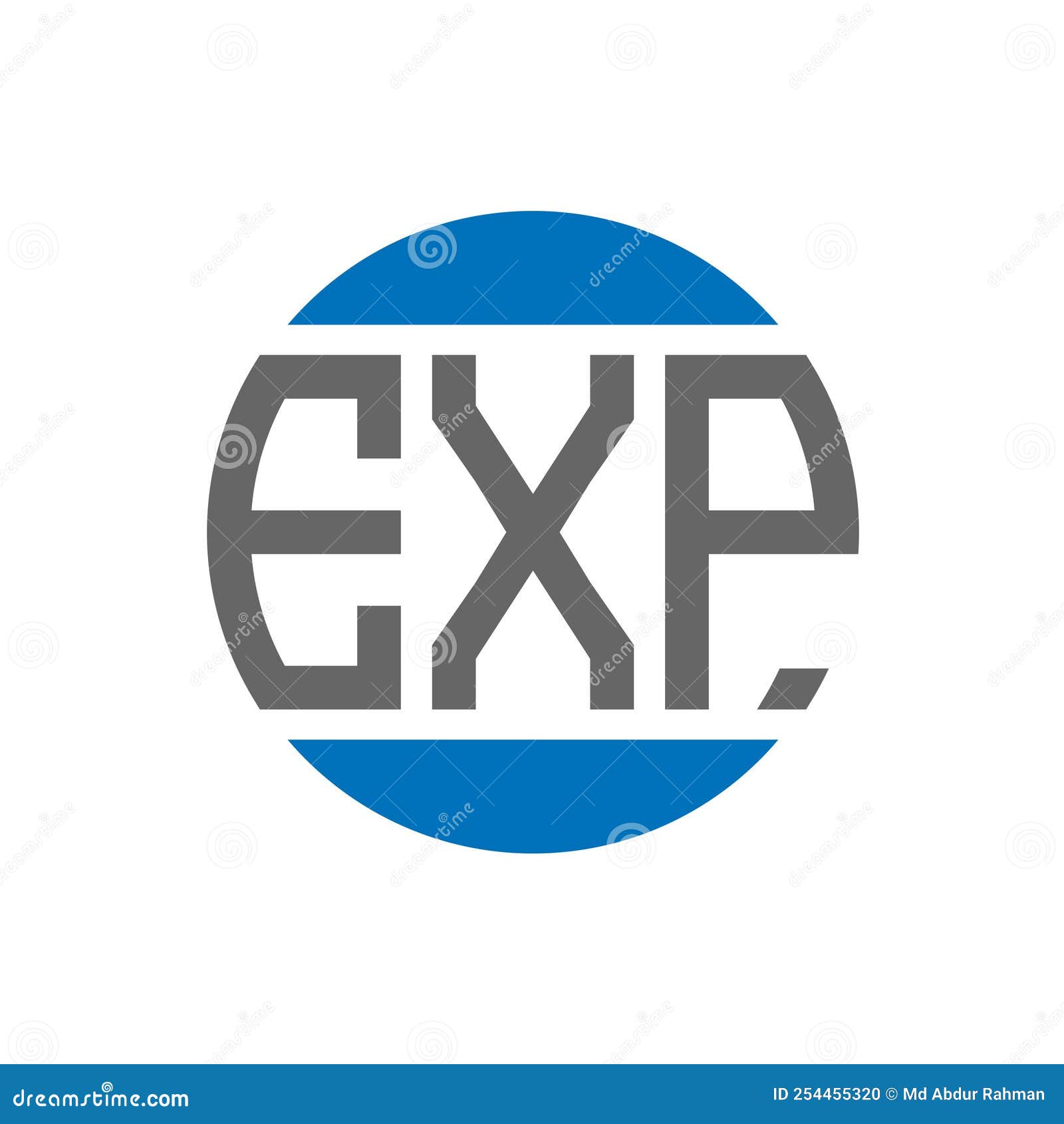 EXP Letter Logo Design On White Background. EXP Creative Initials ...