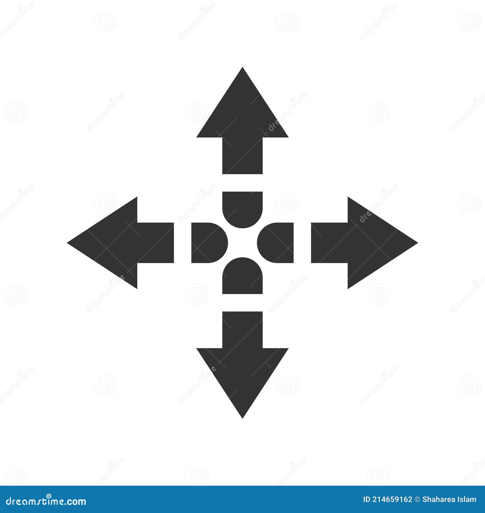 Expand arrow icon stock vector. Illustration of beautiful - 214659162