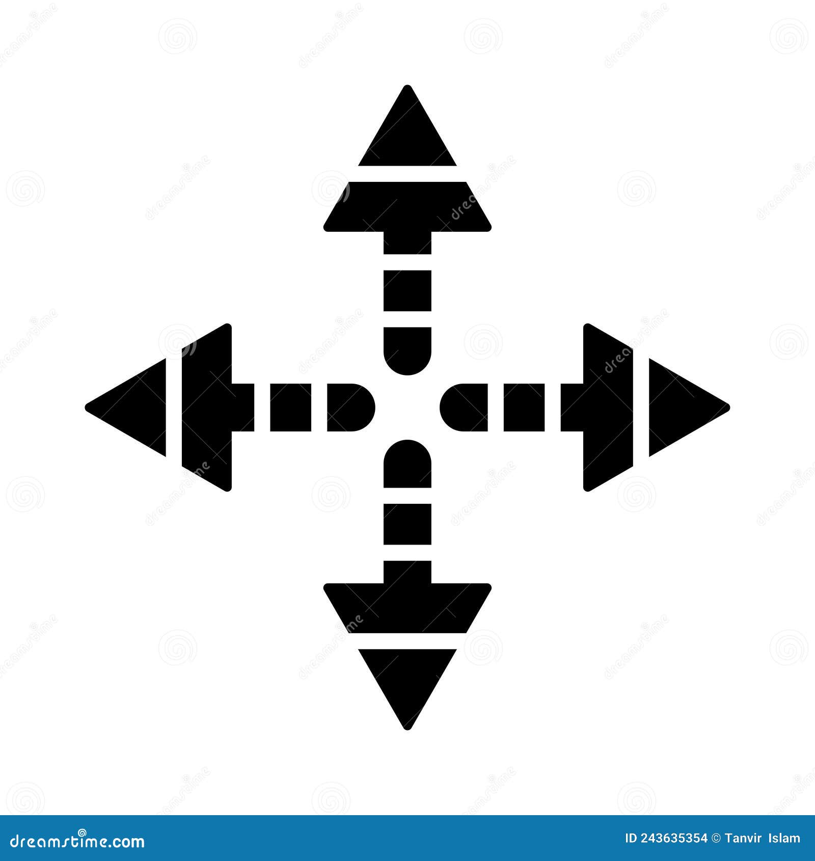 Expand Arrow Icon stock vector. Illustration of fullscreen - 243635354