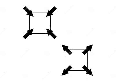 Expand and collapse icons stock vector. Illustration of feather - 109576119