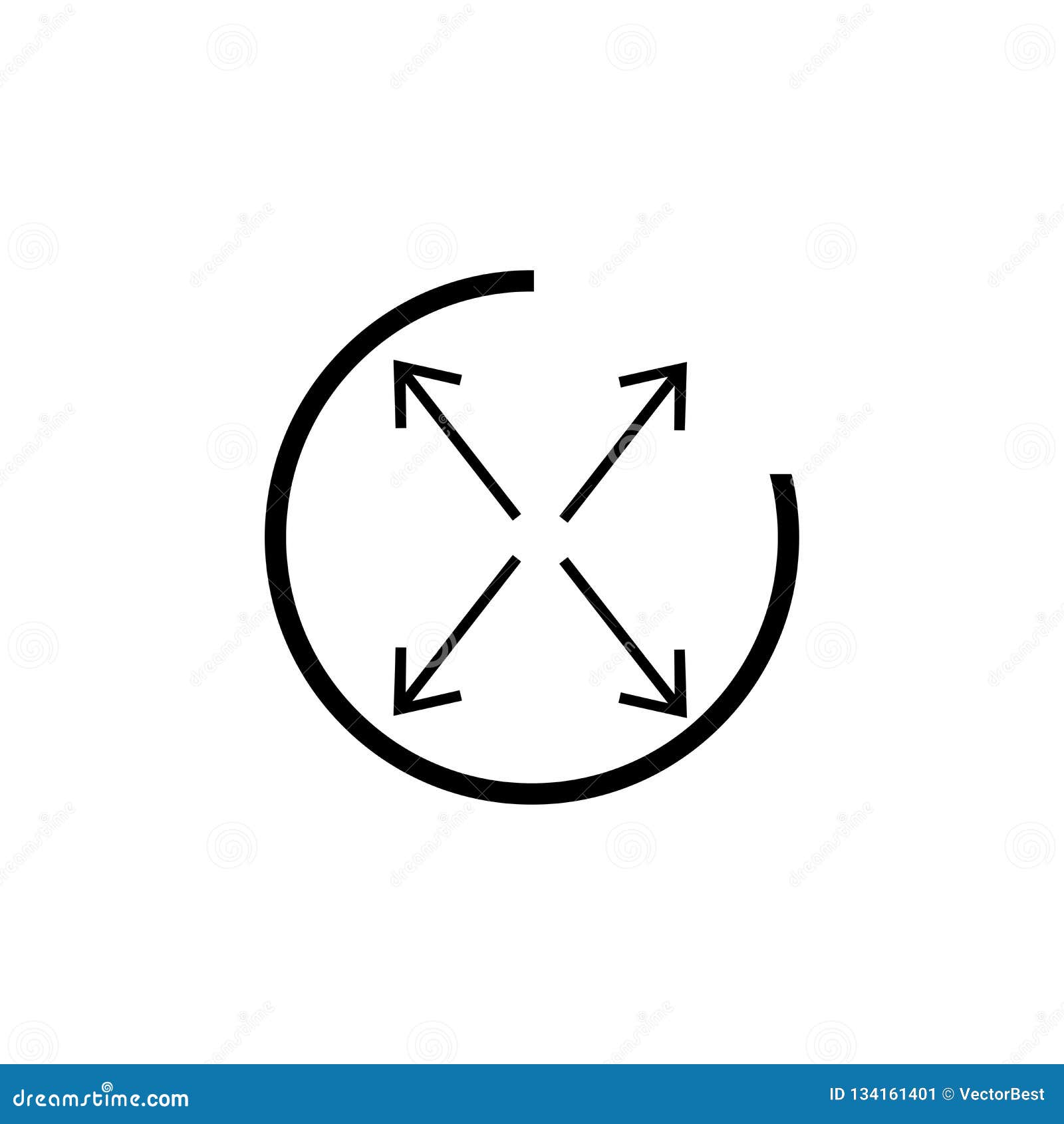 Expand Icon Vector Sign and Symbol Isolated on White Background, Expand ... Expand Icon Vector Sign and Symbol Isolated on White Background, Expand ...