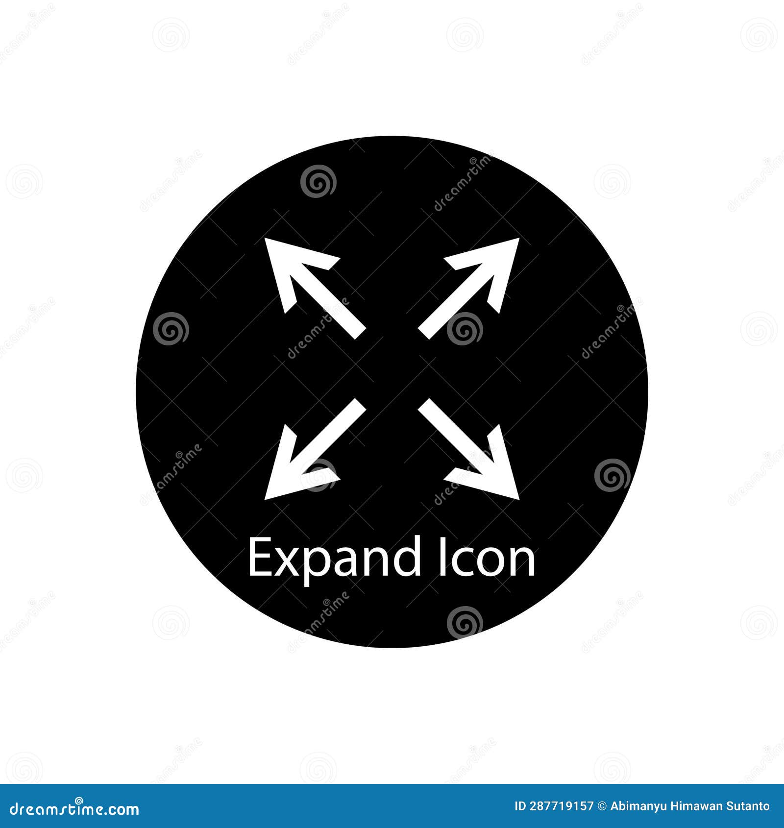 Expand icons vector stock illustration. Illustration of screen - 287719157