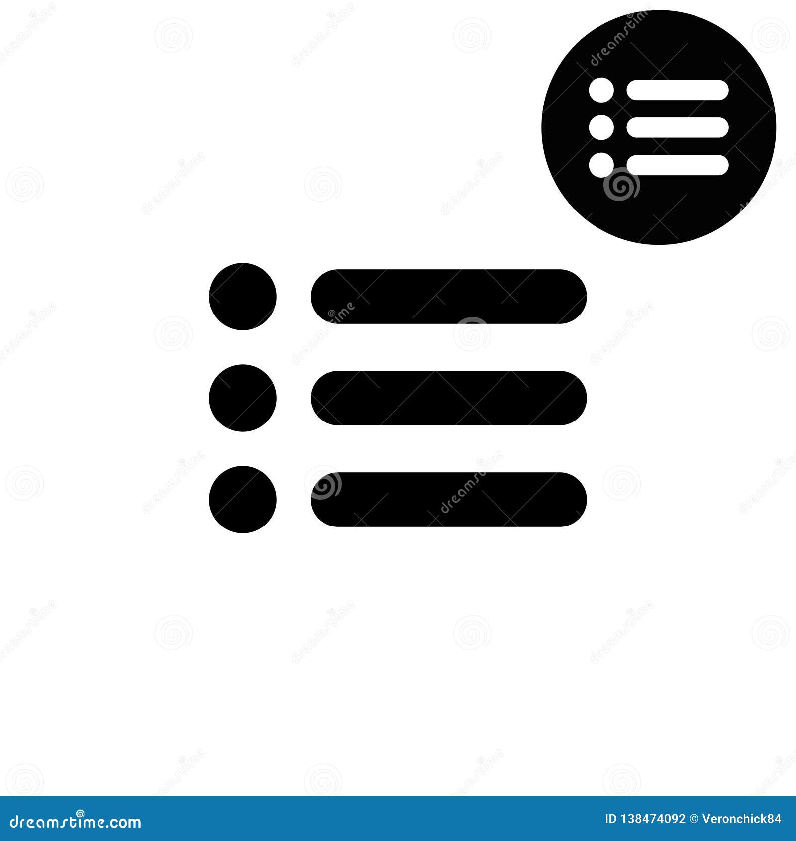 Expand Menu Button - White Vector Icon Stock Vector - Illustration of ...