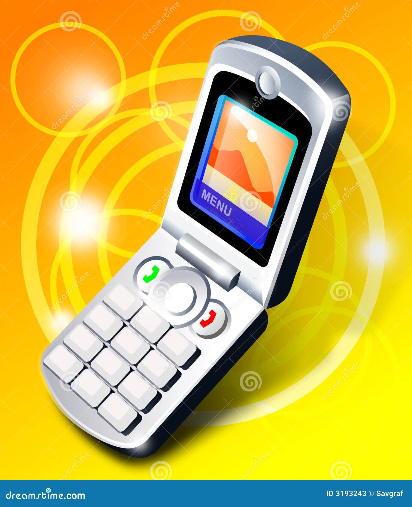 Expand mobile phone stock illustration. Illustration of mobile - 3193243