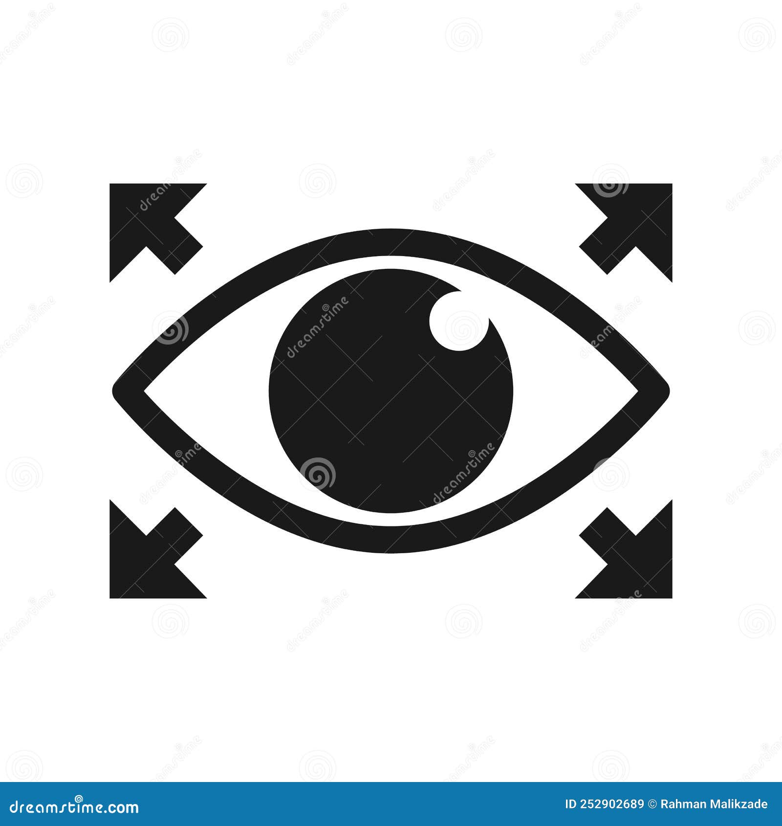 Expand View Icon. Full Screen Size Vector Symbol Illustration Stock ...