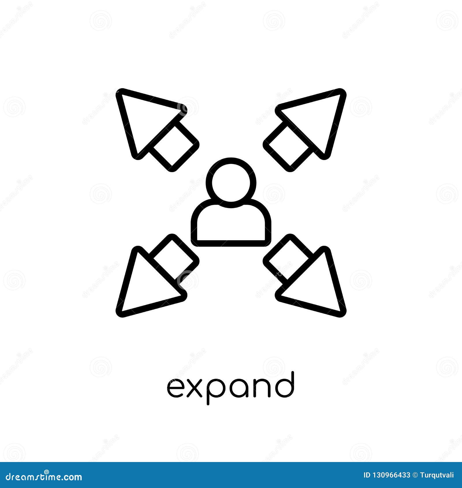 Expanda o ícone da coleção ilustração do vetor. Ilustração de tela ...