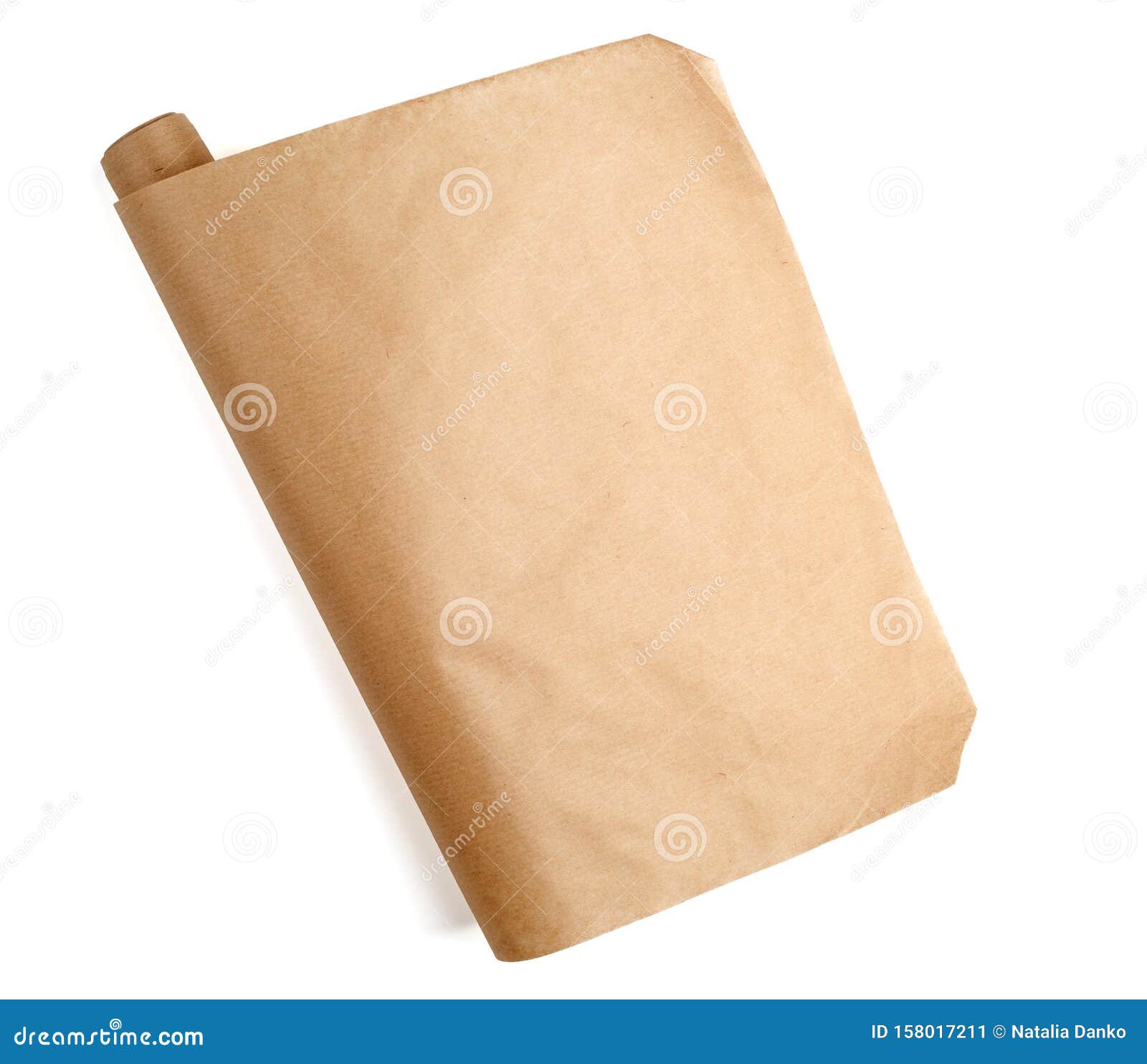 Expanded Brown Paper Roll, Full Frame Stock Image | CartoonDealer.com ...