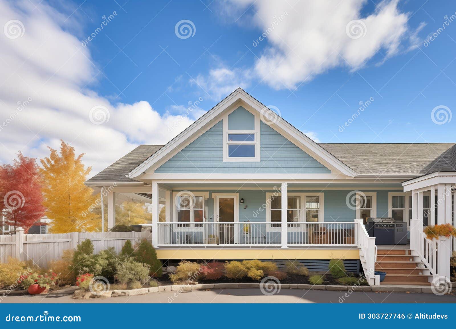 Expanded Cape Cod with Seamless Siding Integration Stock Photo - Image ...