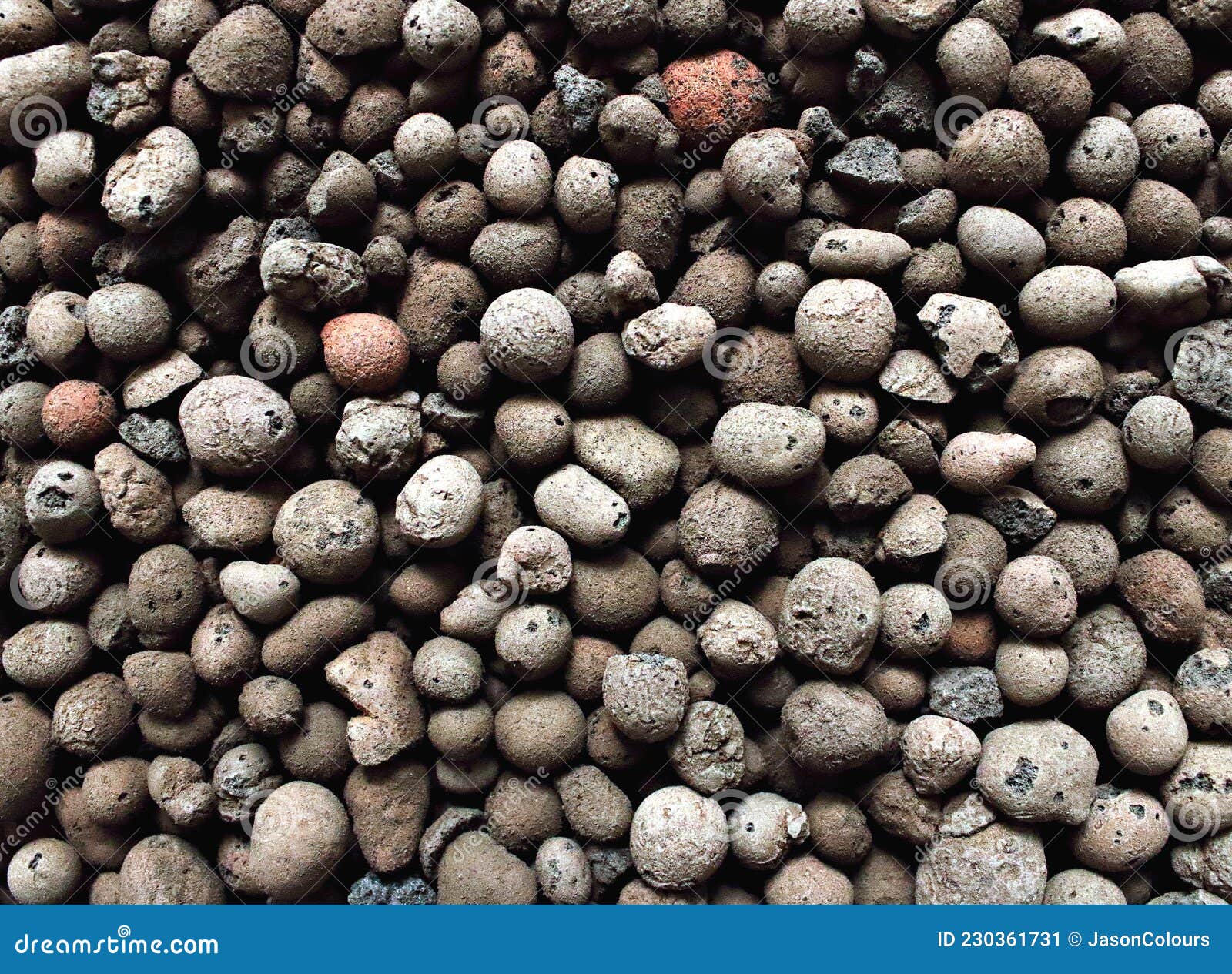 Expanded Clay Background Texture Stones Stock Image - Image of expanded ...