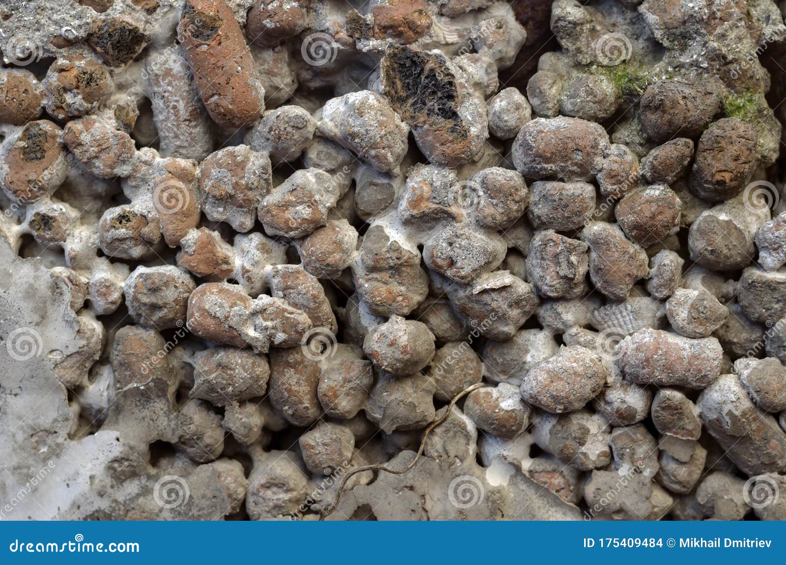 Expanded Clay and Concrete Texture Stock Photo - Image of natural ...