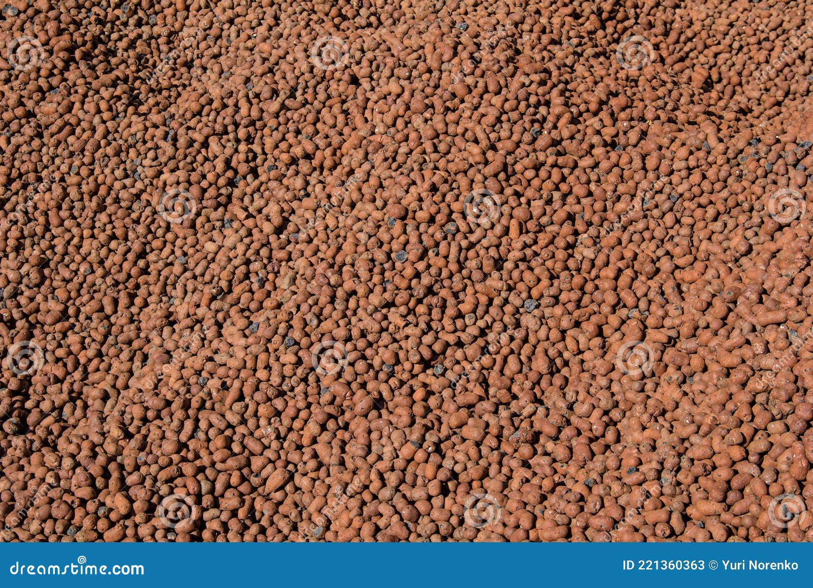 Expanded Clay for Construction Dumped in a Pile Stock Image - Image of ...