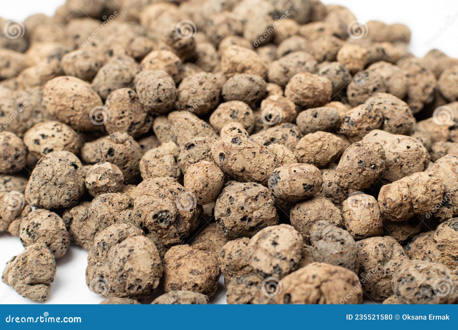 Expanded Clay or Exclay Isolated Stock Photo - Image of garden, mockup ...