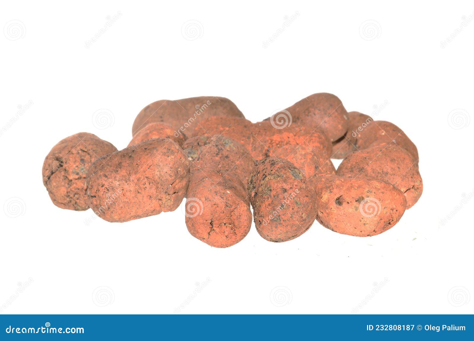 Expanded Clay Isolated on White Background Stock Image - Image of ...