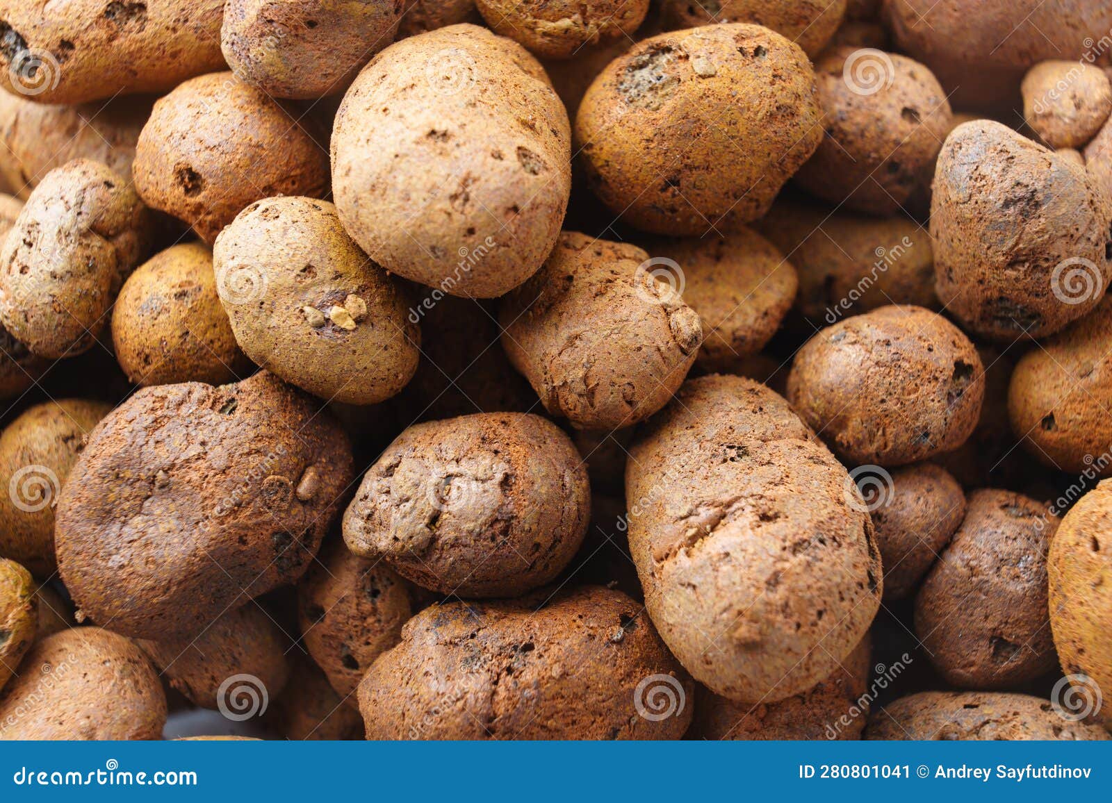 Expanded Clay. Small Lumps of Clay Used in Construction and for Growing ...